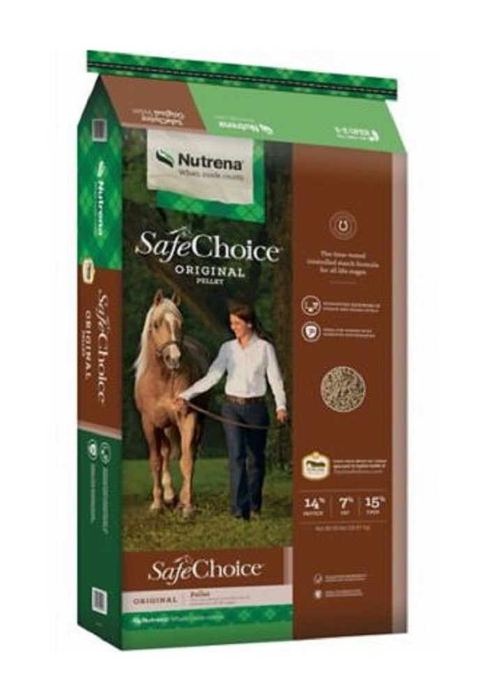 Nutrena 1316 Animal Supplies SafeChoice Original Horse Feed, 50 Pounds ...