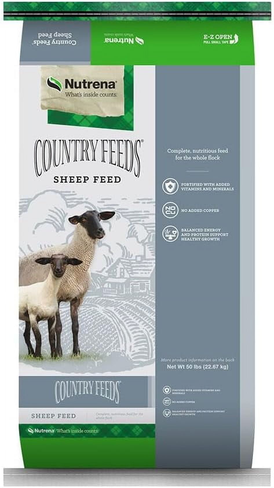Nutrena Country Feeds 16% Textured Sheep Feed 50 Pounds - Walmart.com