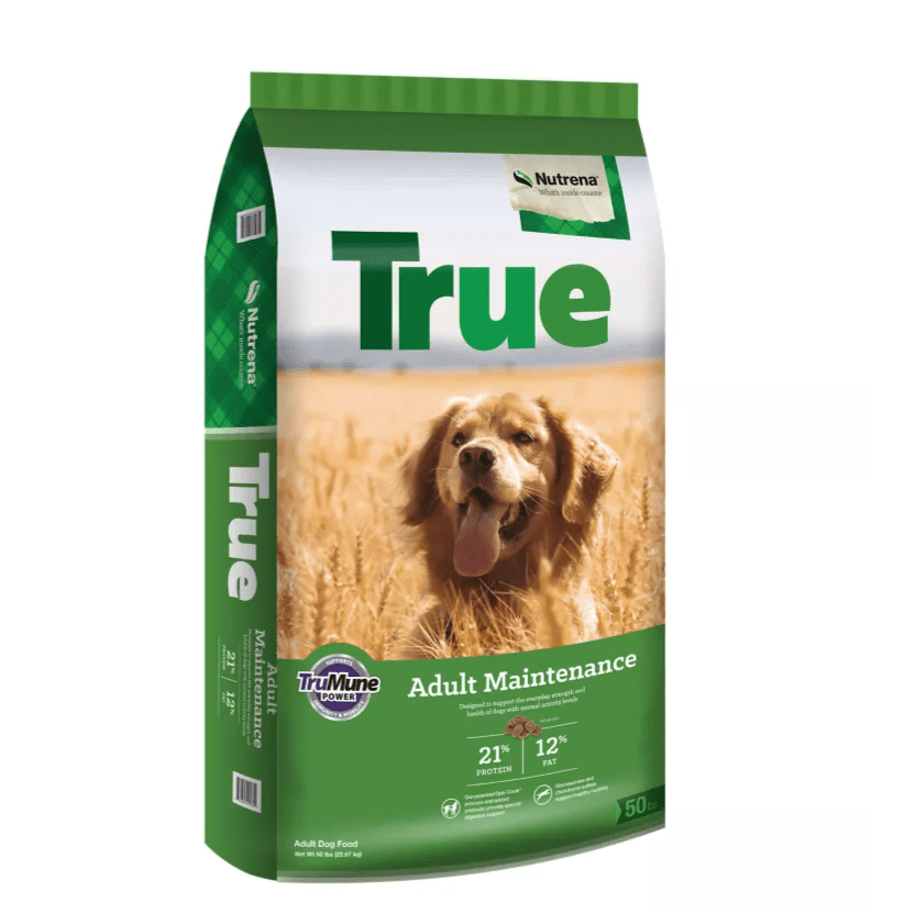 Nutrena True Adult Maintenance 21/12 Chicken Recipe Dry Dog Food, 50 lb ...