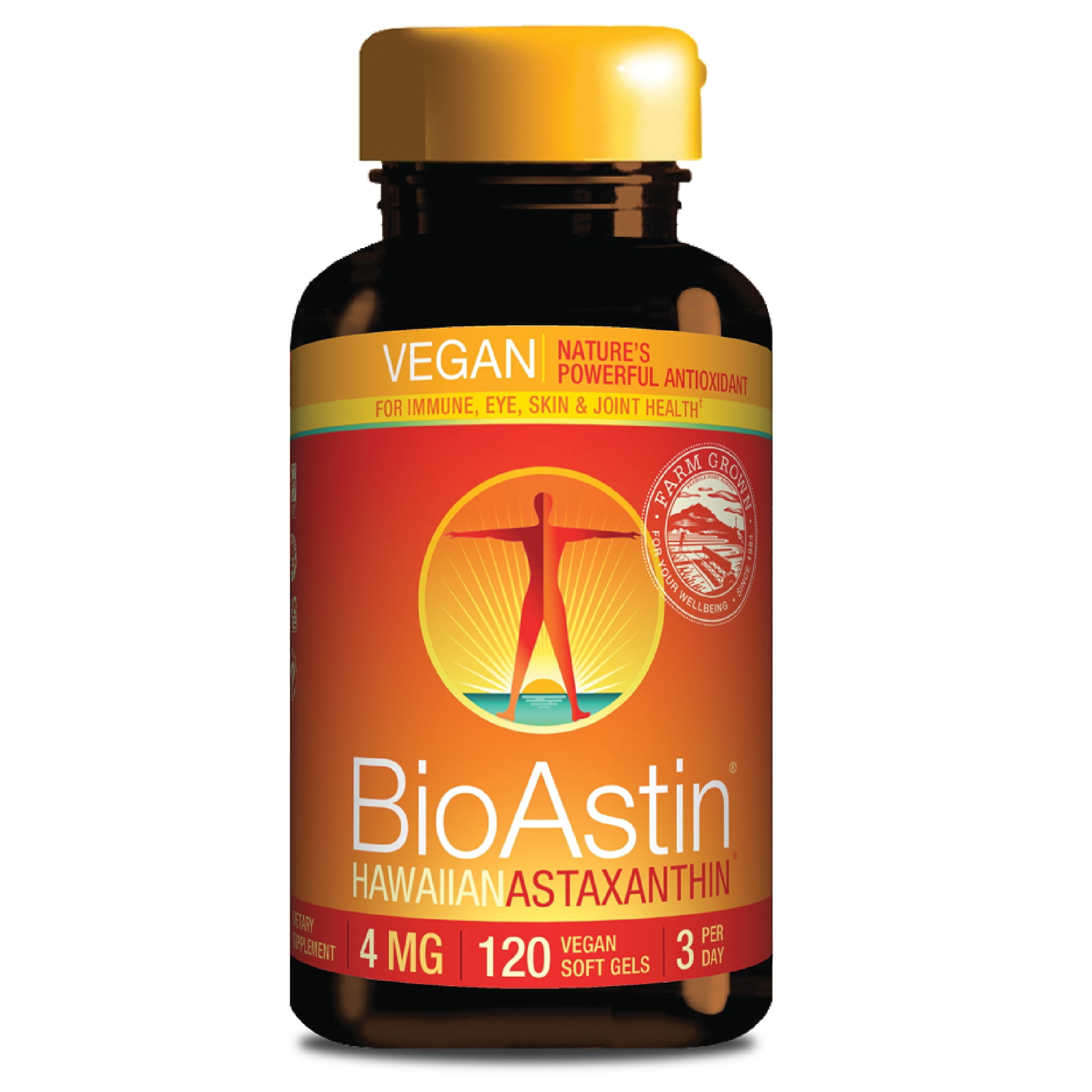 Nutrex Hawaii Vegan BioAstin Hawaiian Astaxanthin - 4mg, 120 Softgels ...
