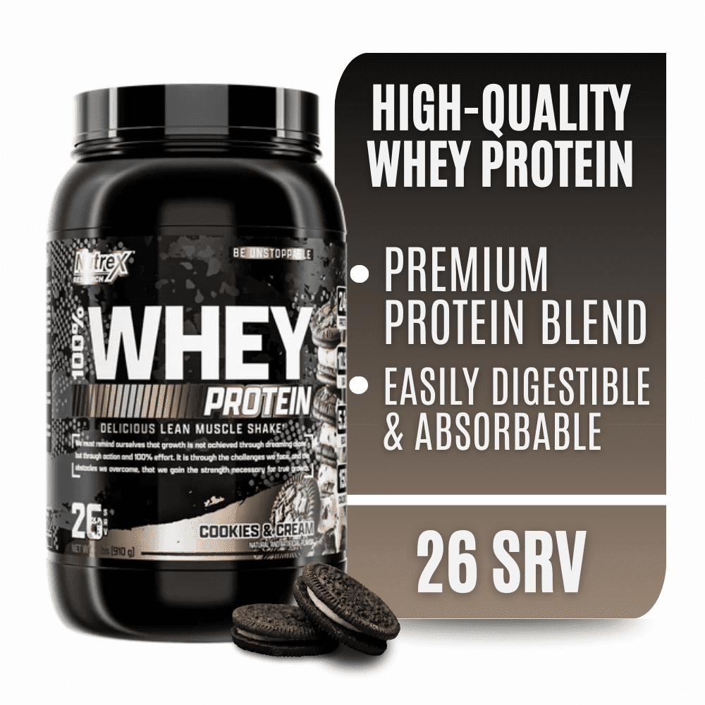 Nutrex Research 100% Whey Protein Powder Concentrate and Isolate ...