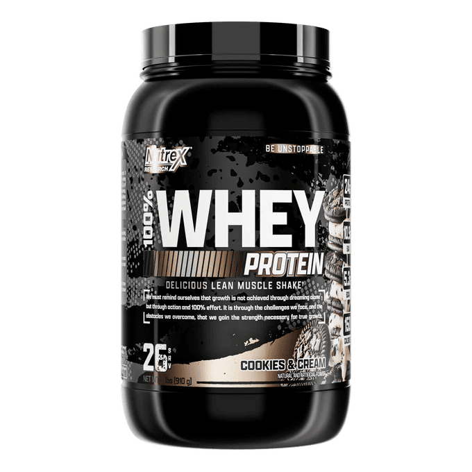 Nutrex Research 100% Whey Protein Powder 2lb Cookies & Cream - Walmart.com