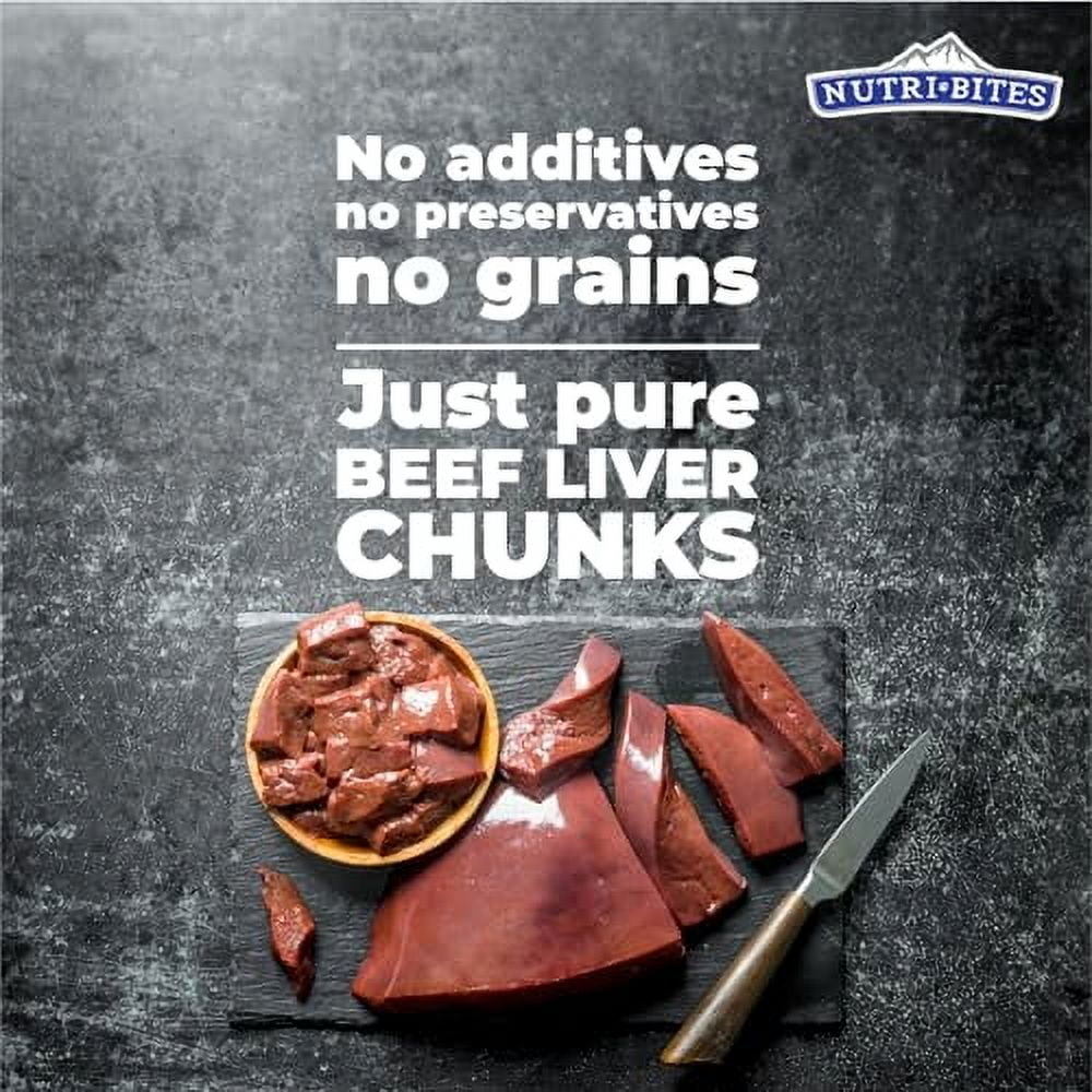 Nutri Bites Beef Liver Treats for Dogs & Cats - 2 Pack (35 oz Total ...