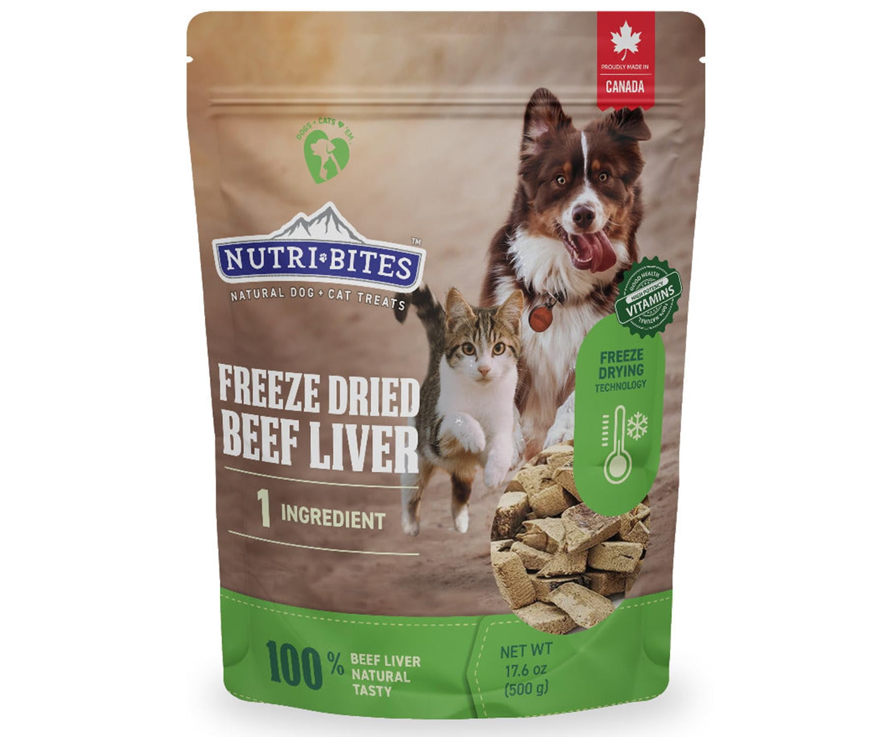 Nutri Bites Freeze Dried Beef Liver COC1Dog & Cat Treats | Healthy Pet ...