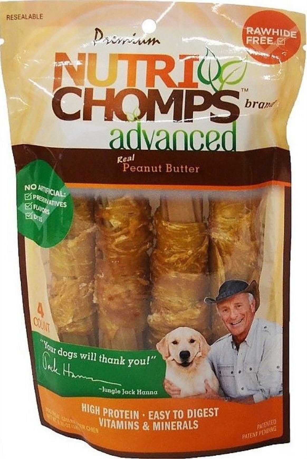 Nutri Chomps Advanced Twists Dog Treat Peanut Butter Flavor [Dog ...