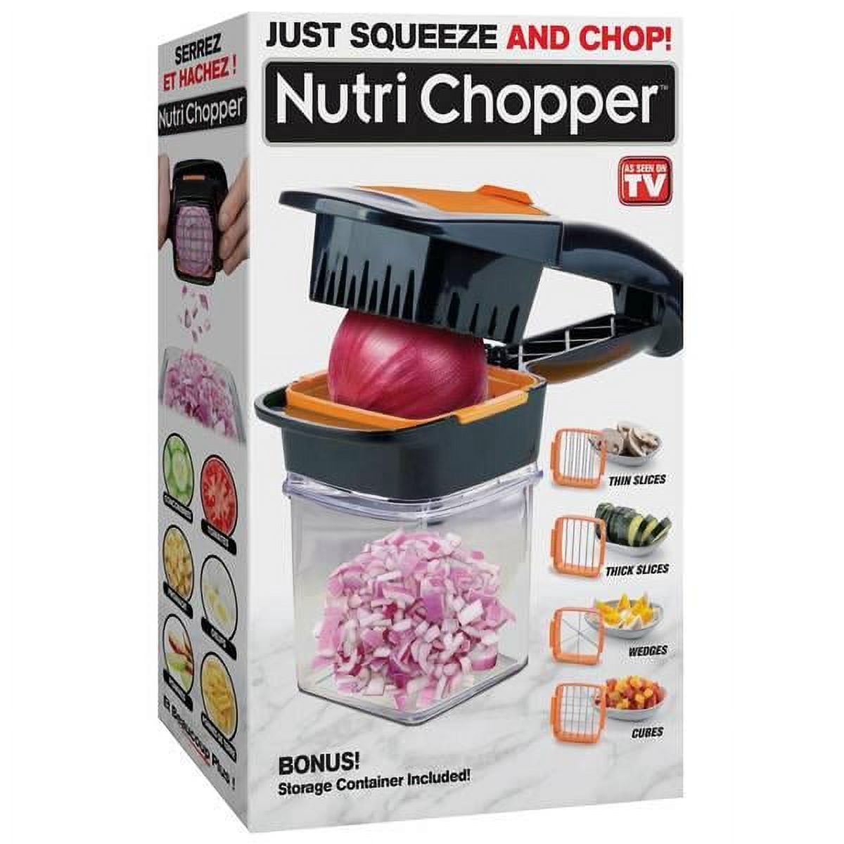 As Seen On TV Nutri-Chopper Handheld Vegetable Slicer - Walmart.com