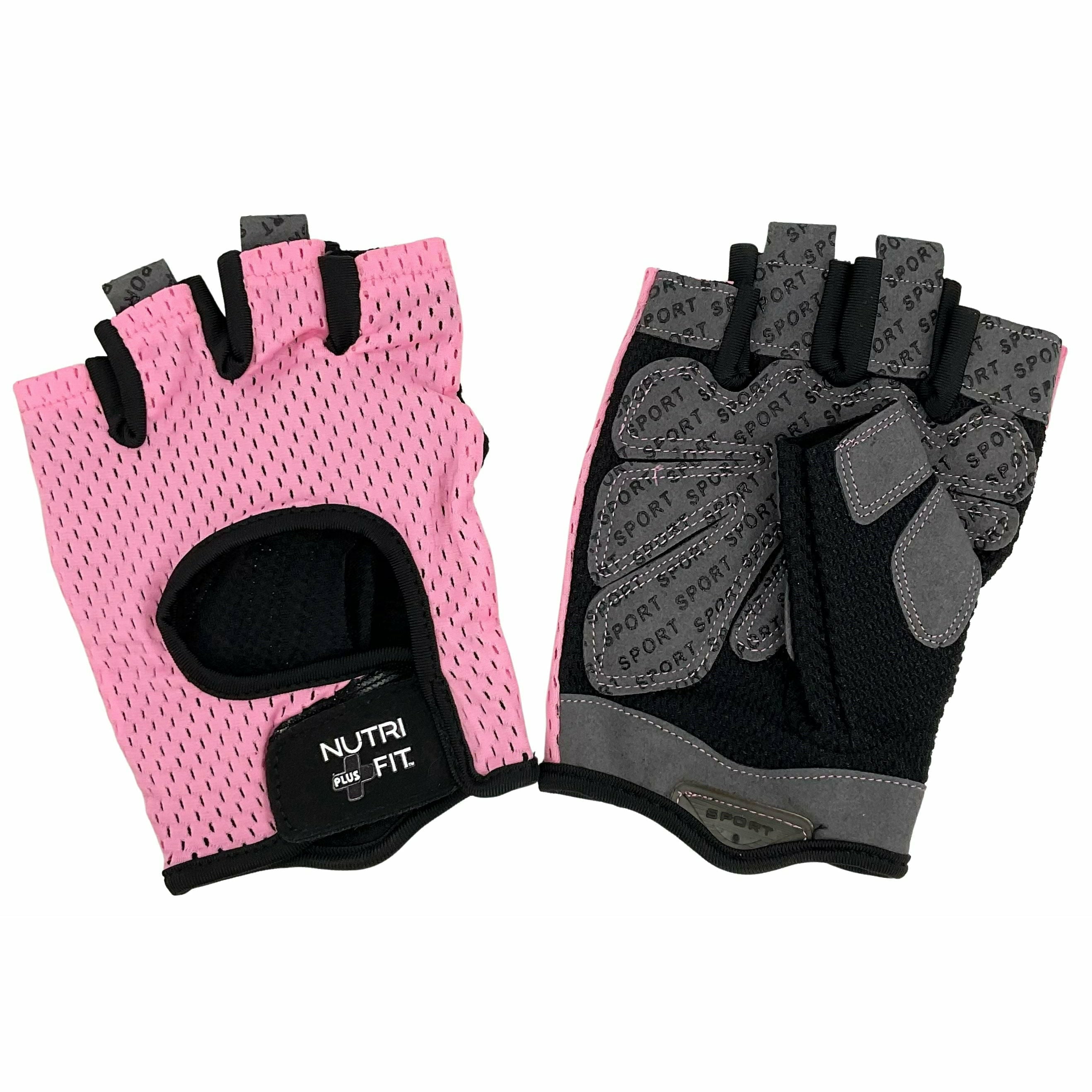 NutriFit Plus Workout Athletic Gloves for Men and Women, Full Palm ...