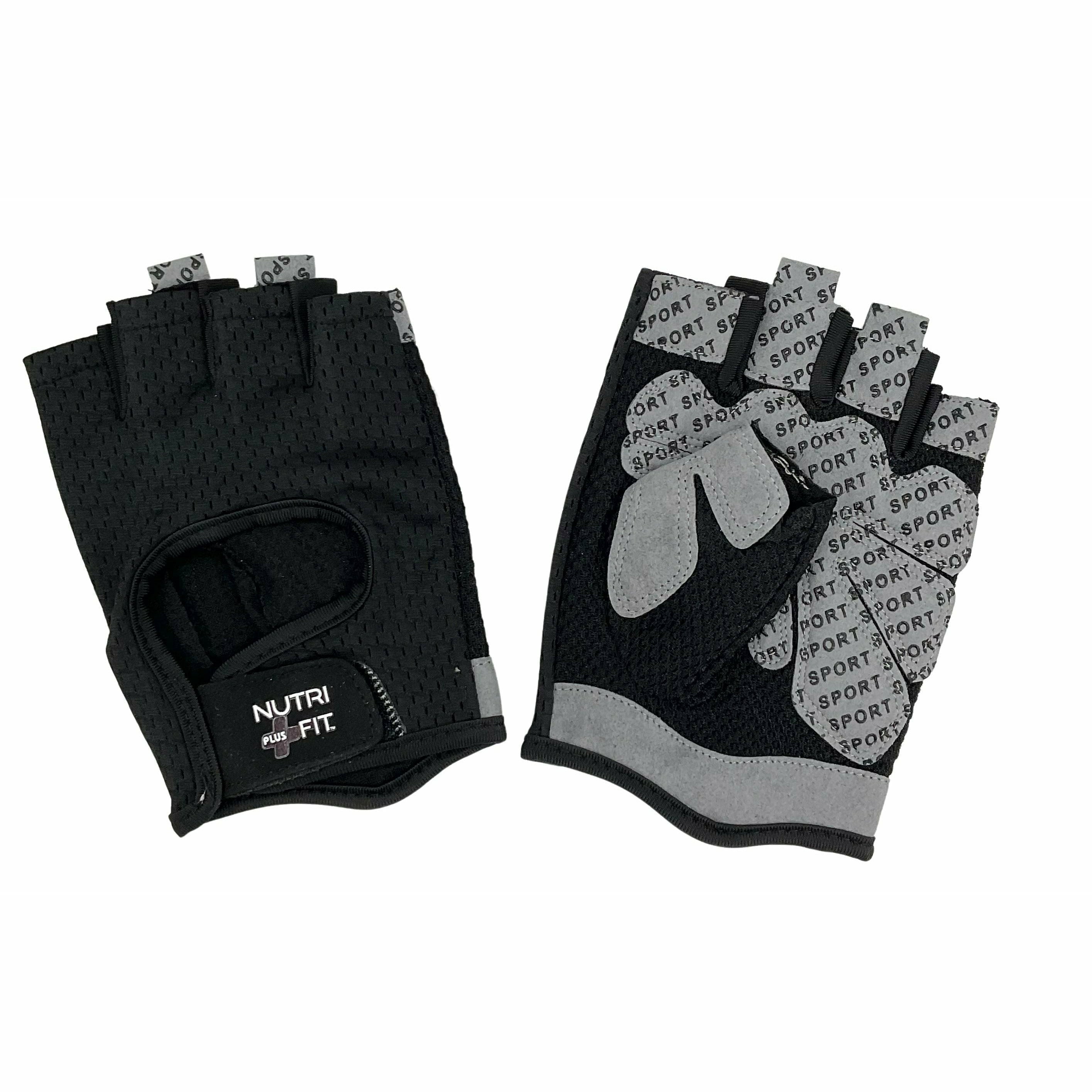 NutriFit Plus Workout Athletic Gloves for Men and Women, Full Palm ...