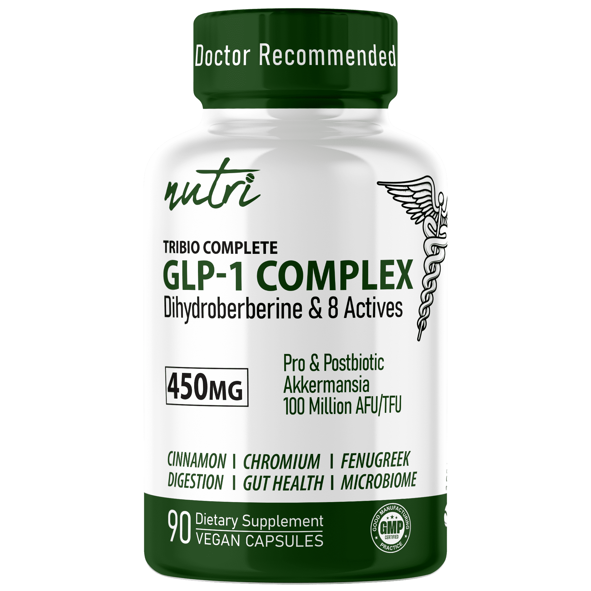 Nutri GLP-1 Complex 450 mg for GLP-1 Support – 90 Capsules - Walmart.com