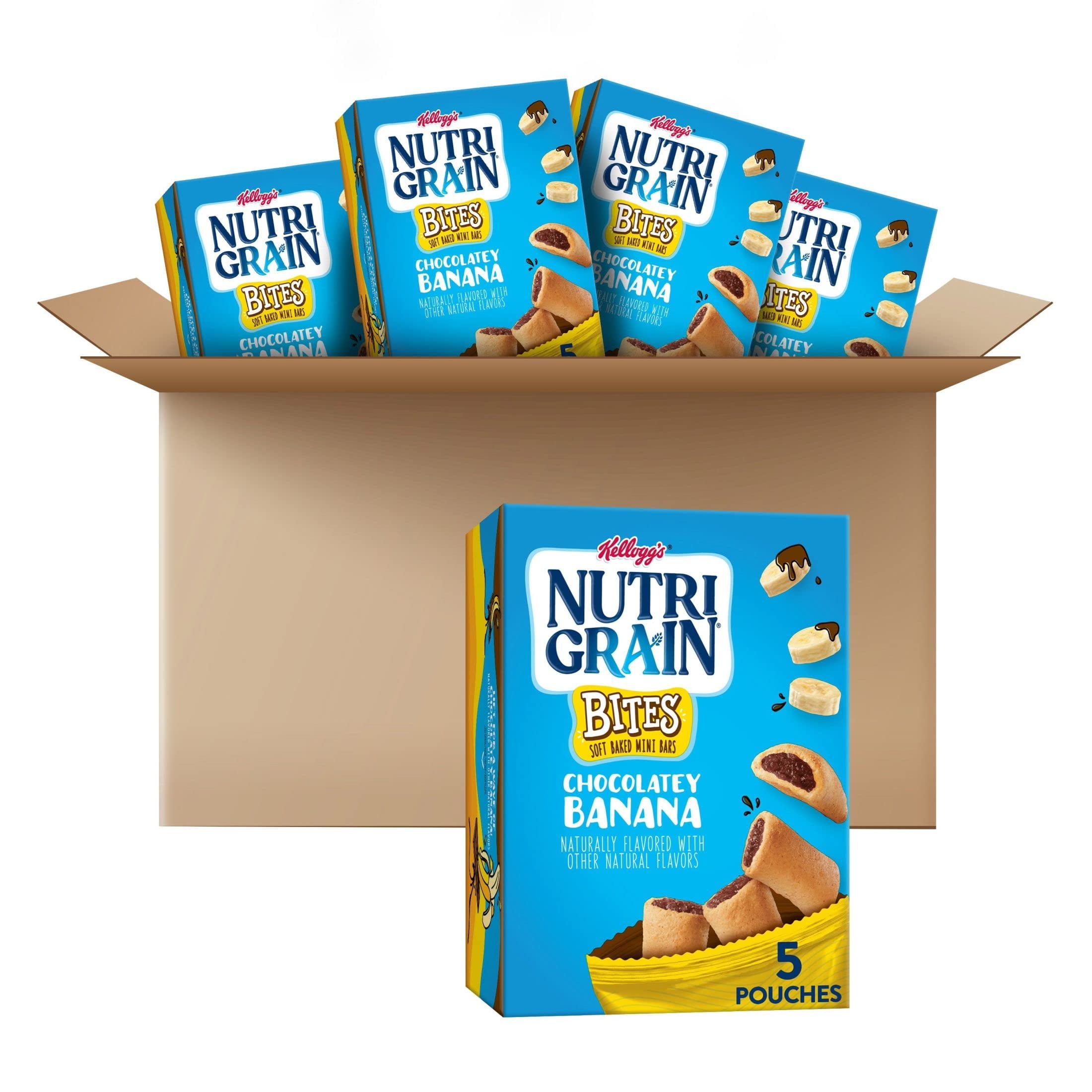 Nutri-Grain Bites Mini Breakfast Bars, Made With Whole Grains, Kids ...