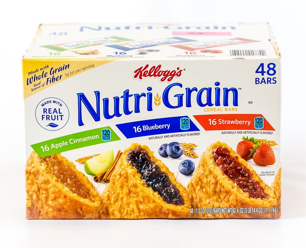 Kellogg's Nutri-Grain Breakfast Bars, Fruit Variety Pack, 48 Count Box ...