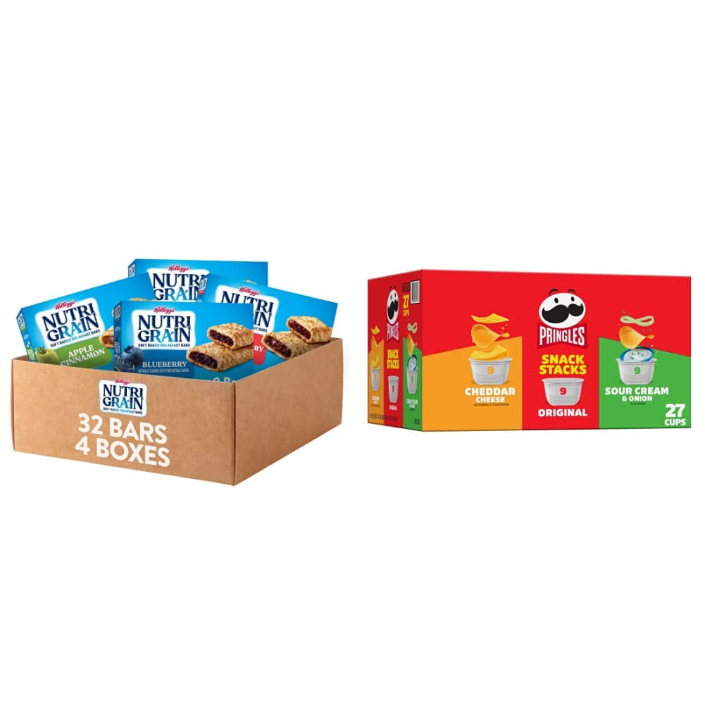 Nutri-Grain Soft Baked Breakfast Bars, Made With Whole Grains, Kids ...