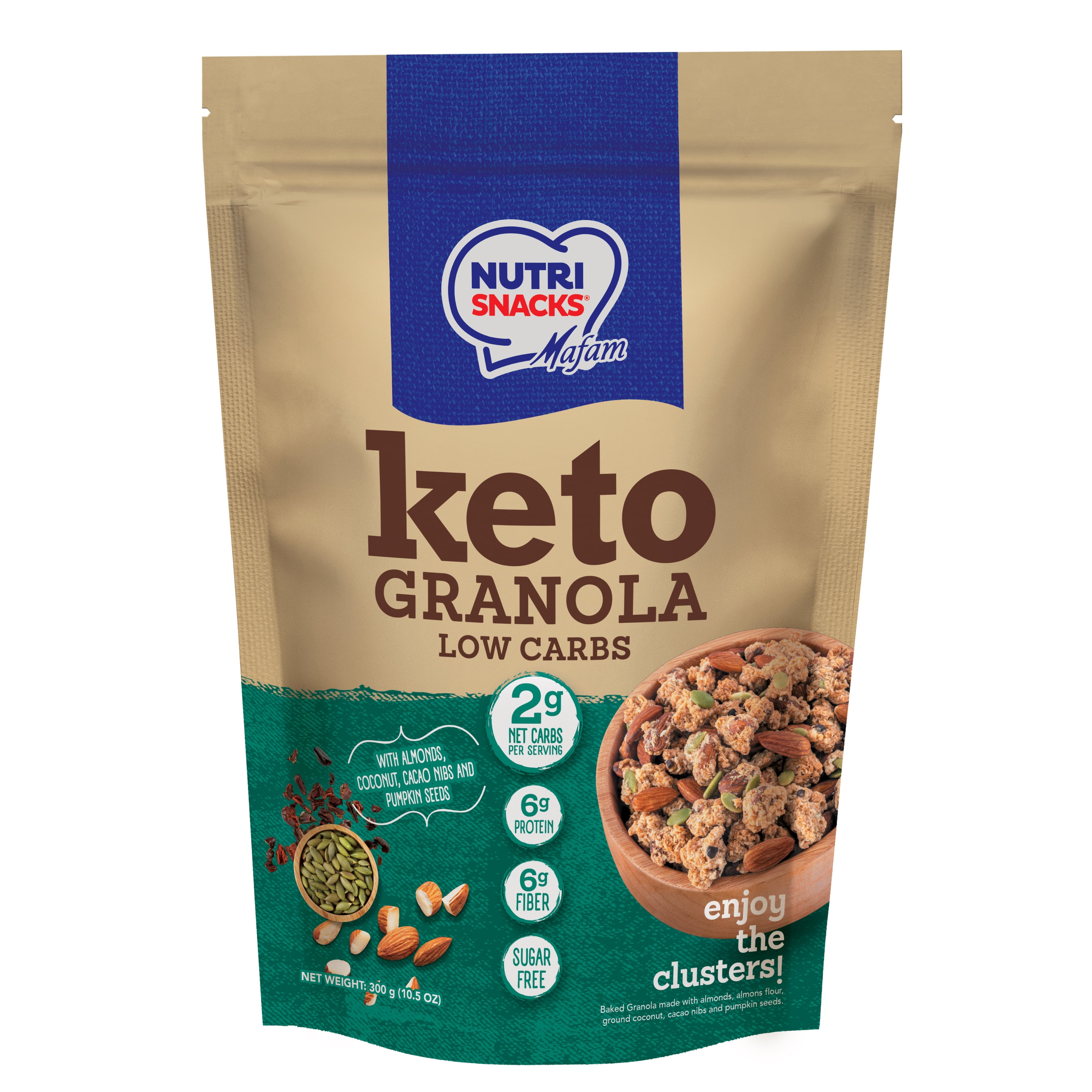 Nutri Snacks Keto Granola, Low Carb and Ready to Use, 10.5 oz ...