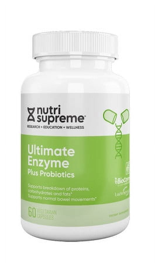 Nutri-Supreme Research Ultimate Enzyme Plus Probiotic- 60 Vegetarian Capsules - Walmart.com
