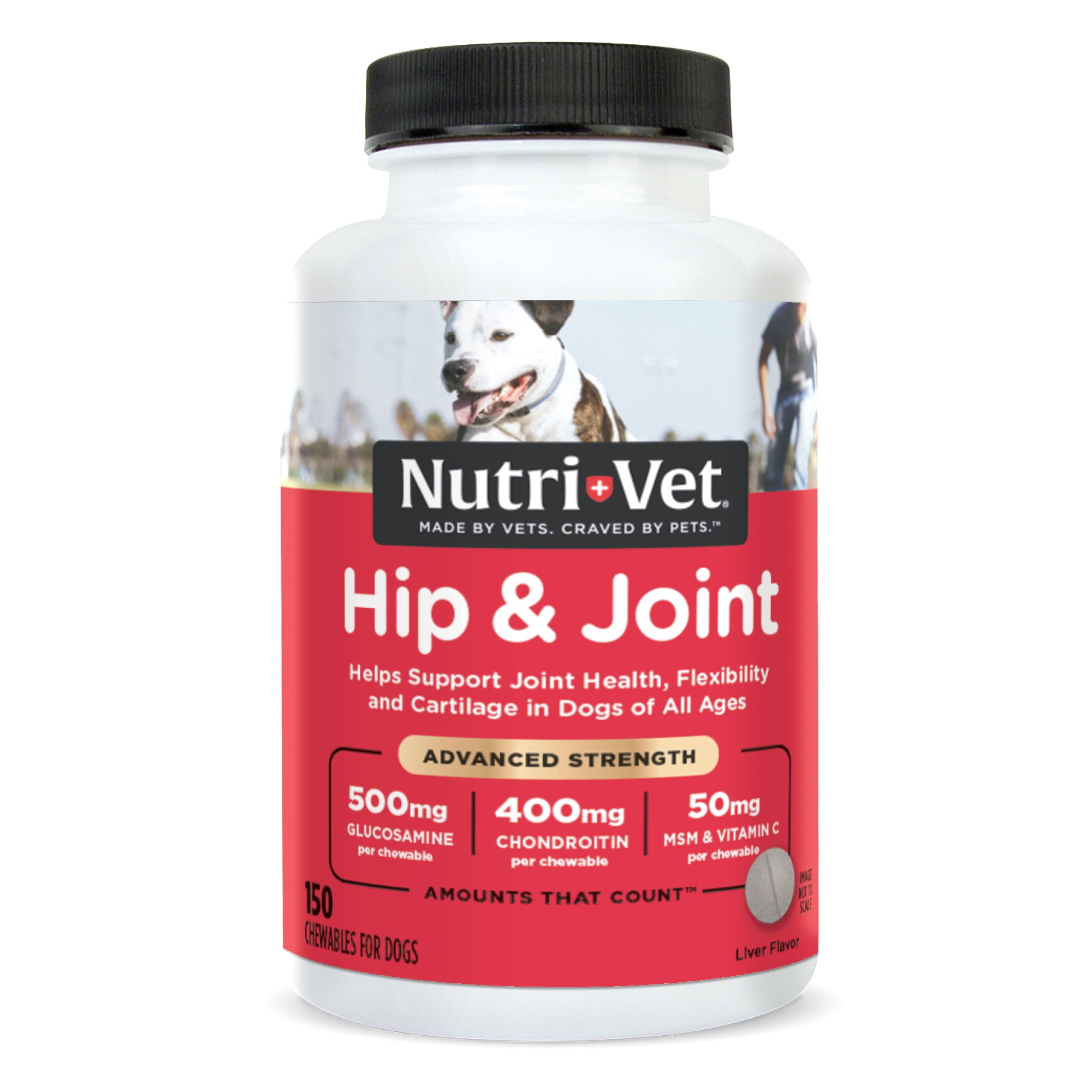 Nutri-Vet Advanced Strength Hip & Joint Chewable Supplements for Dogs ...