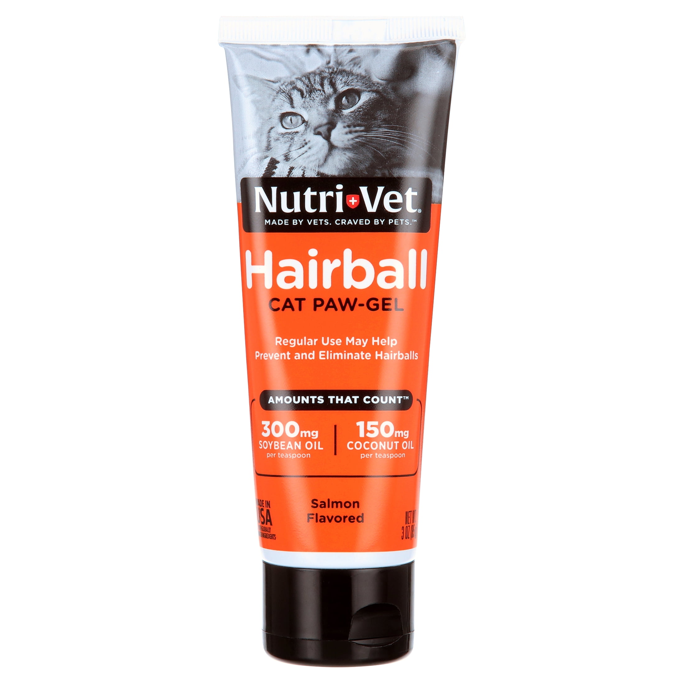 Nutri-Vet Hairball Paw-Gel Salmon Flavor 3oz - Walmart.com