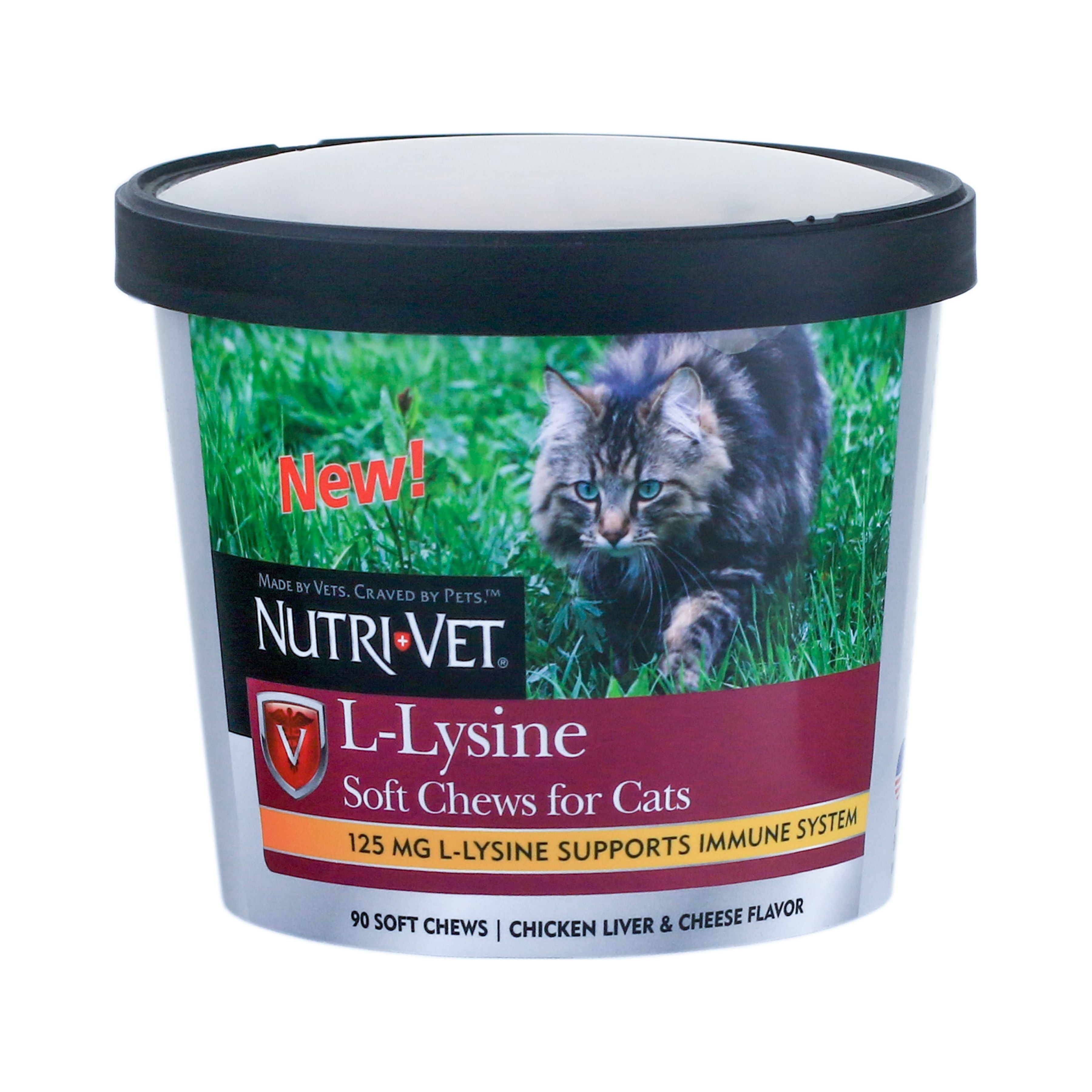 Nutri-Vet L-Lysine Immune Eye and Health Support Care Soft Chews for ...