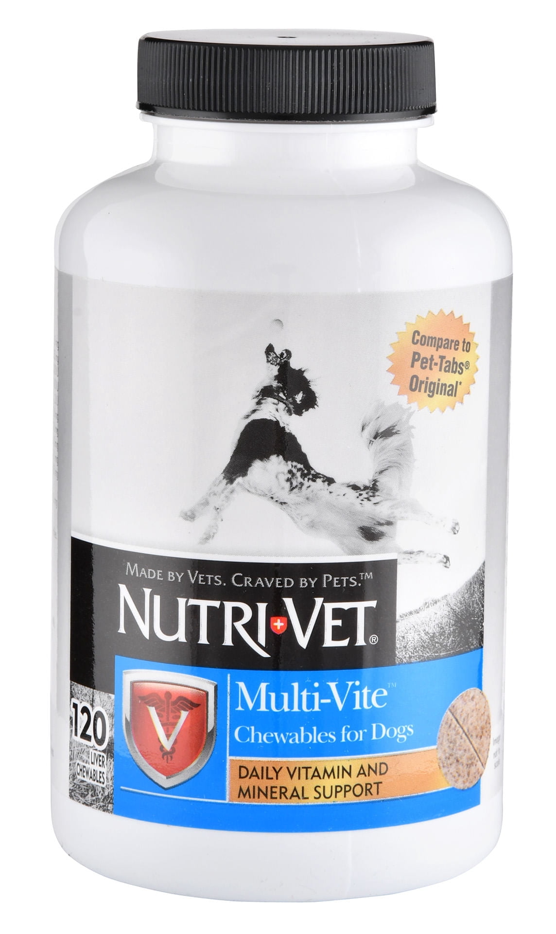 Nutri-Vet Multi-Vite Chewable Vitamins for Dogs Liver, 120 ct - Walmart.com