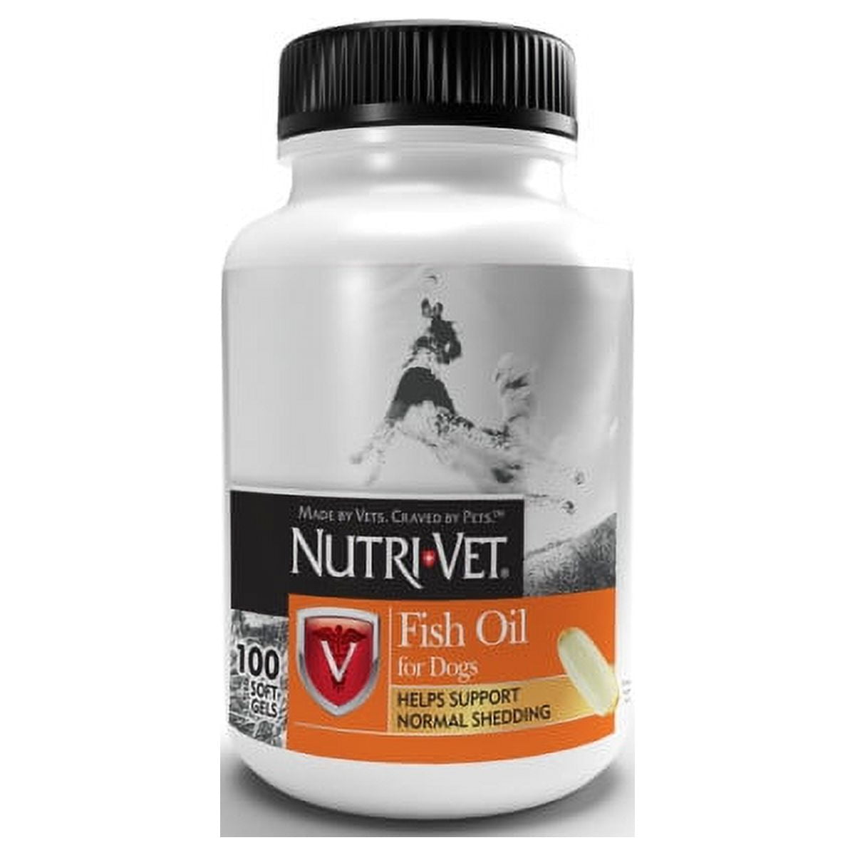 Nutri-Vet Omega-3 Fish Oil Supplement Softgels for Dogs: Enhance Pet's ...