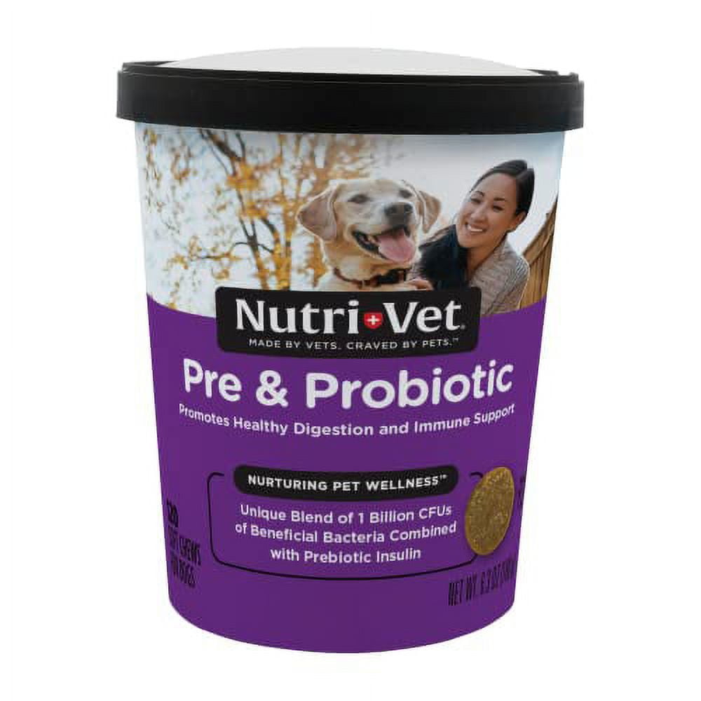 Nutri-Vet Pre and Probiotic Soft Chews for Dogs | Digestive Health ...