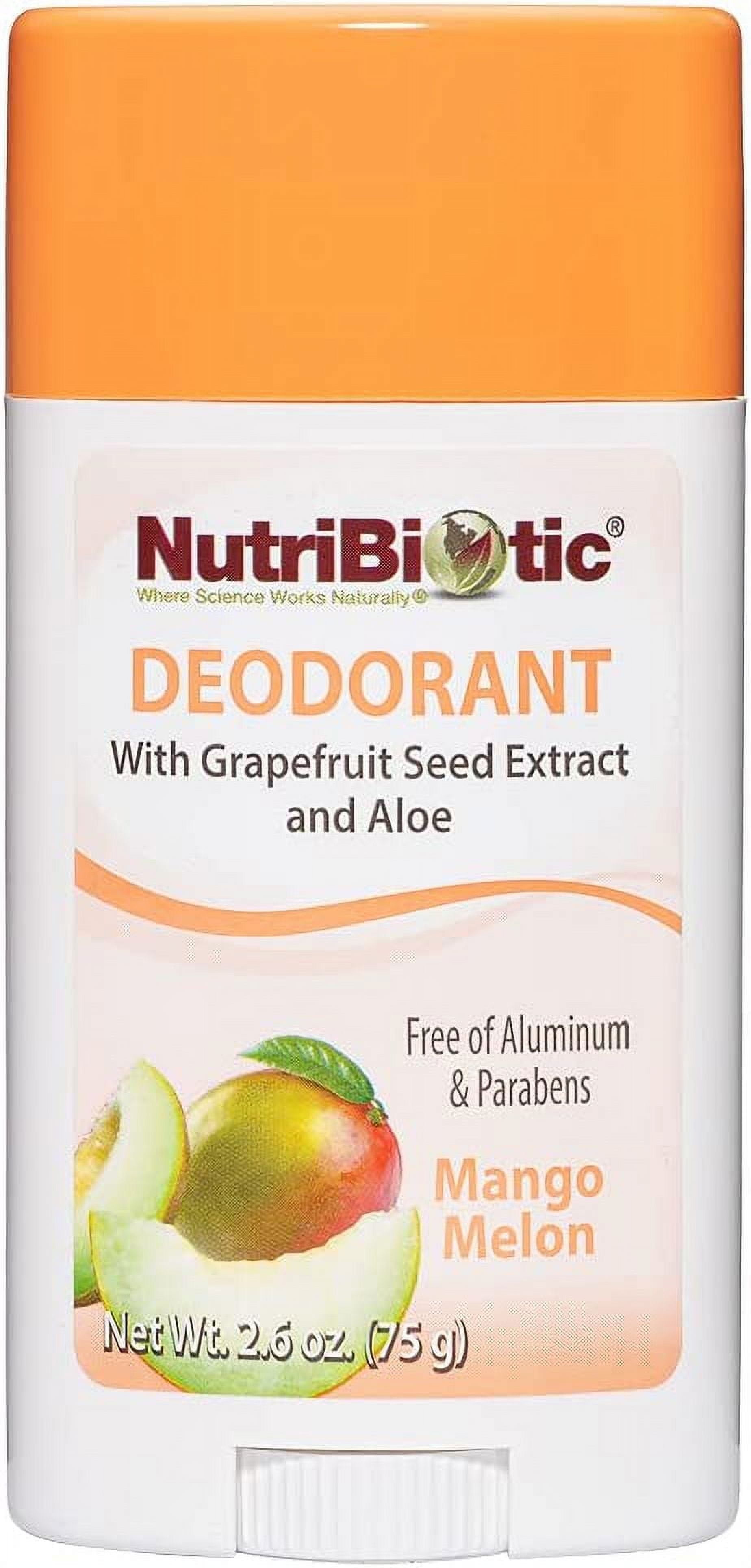 NutriBiotic Deodorant Stick Mango Melon 2.6 oz Pack of 3 - Walmart.com