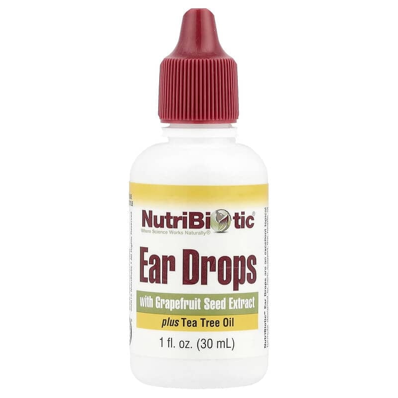 NutriBiotic, Ear Drops with Grapefruit Seed Extract Plus Tea Tree Oil ...