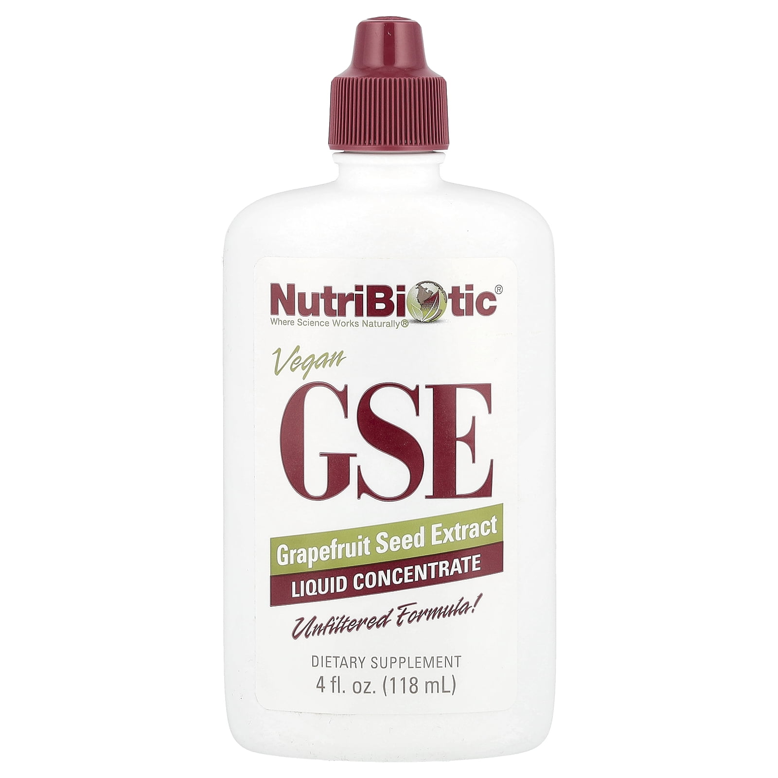 NutriBiotic Grapefruit Seed Extract, GSE Liquid Concentrate, 4 Fl Oz ...