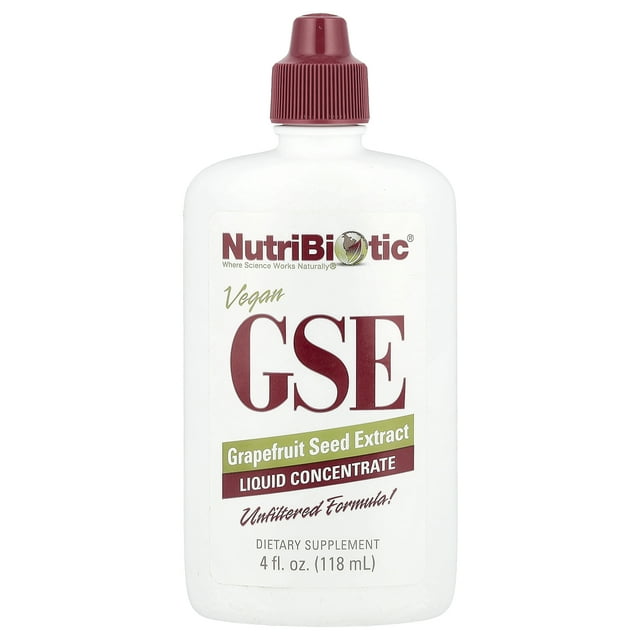 NutriBiotic Grapefruit Seed Extract, GSE Liquid Concentrate, 4 Fl Oz ...