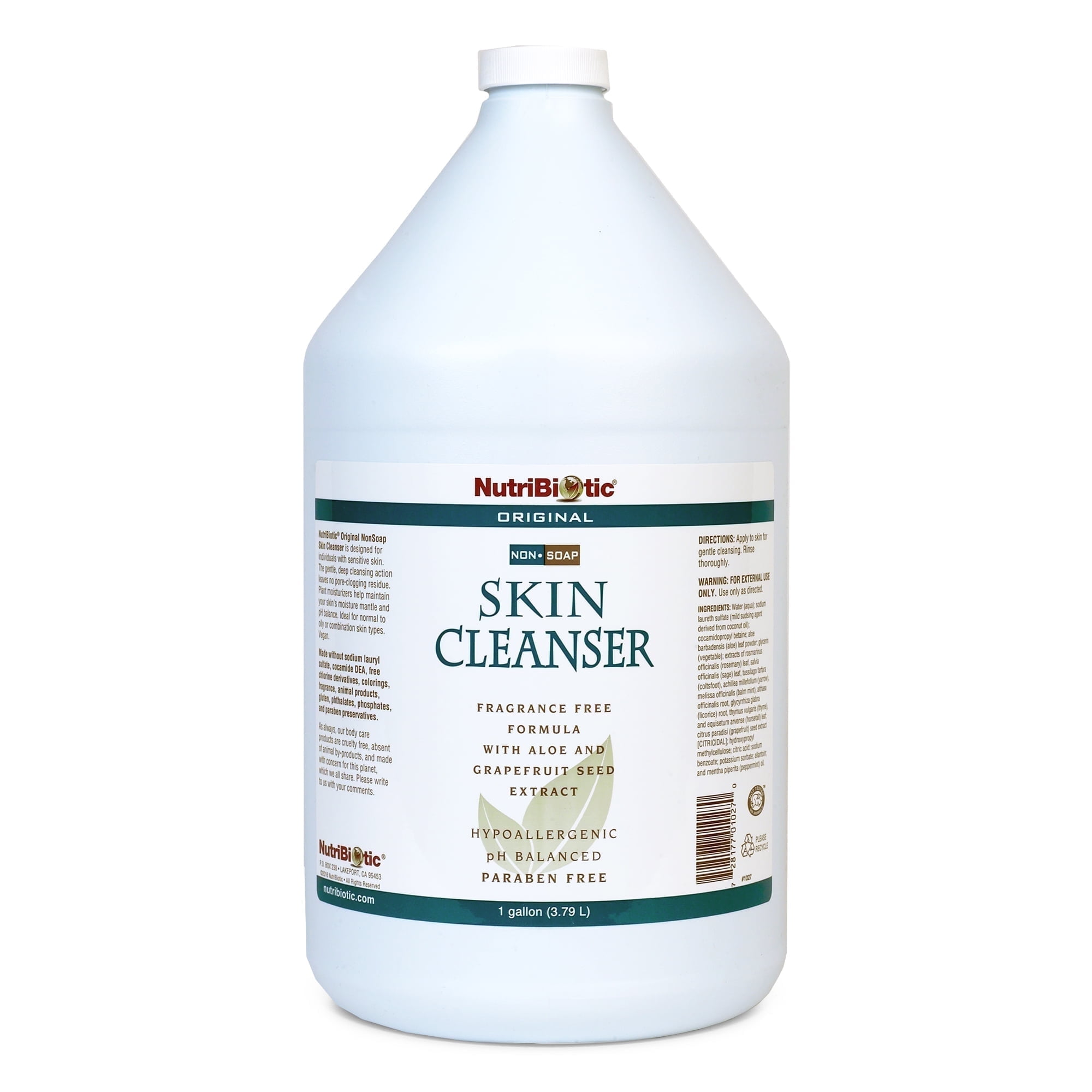 NutriBiotic Original NonSoap Skin Cleanser, 1 Gallon with GSE ...