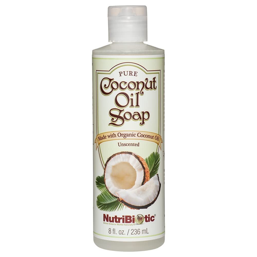 NutriBiotic - Pure Coconut HMF23 Oil Soap, Unscented 8 Oz | Certified ...