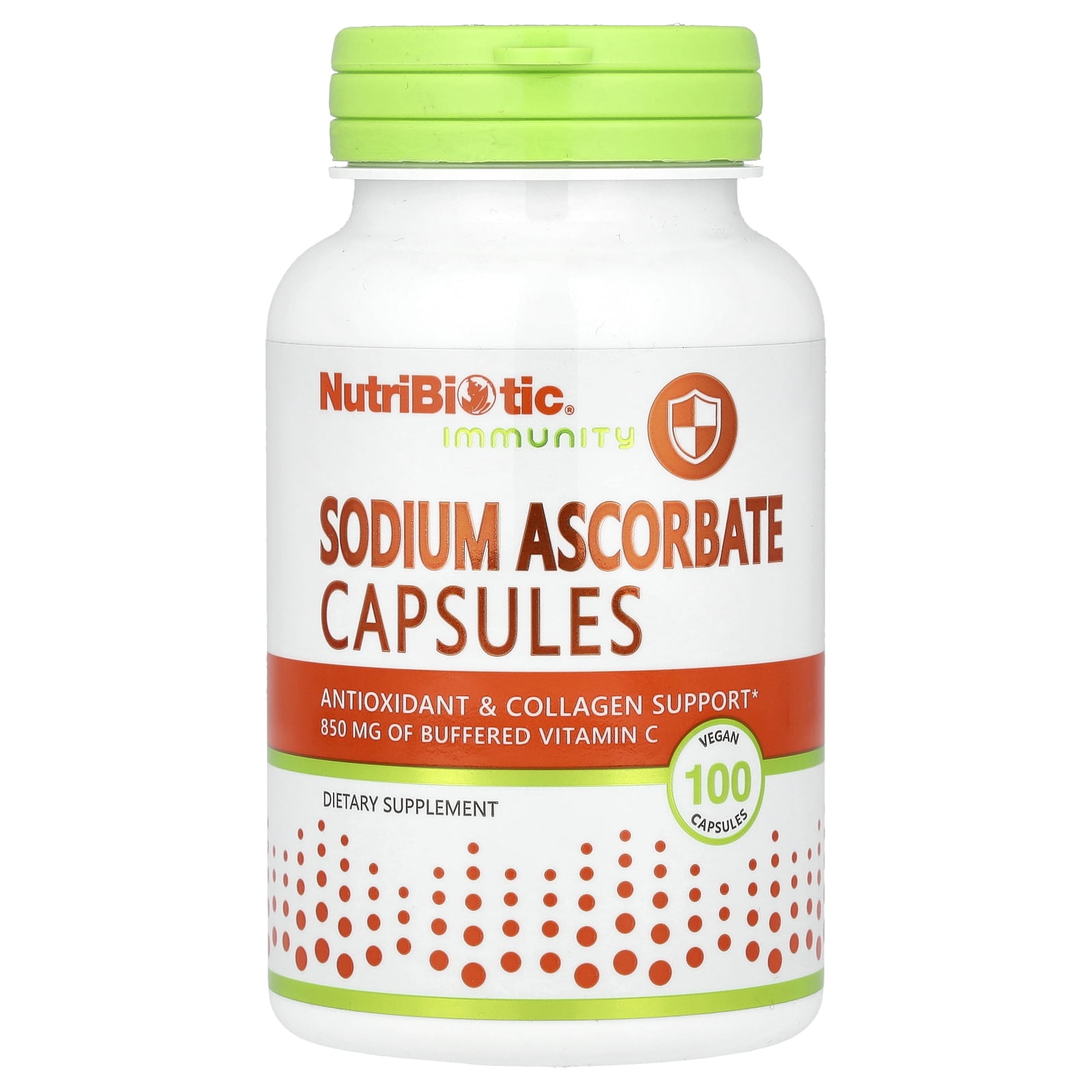 NutriBiotic Sodium Ascorbate Buffered Vitamin C Capsules, 100 Ct - Walmart.com