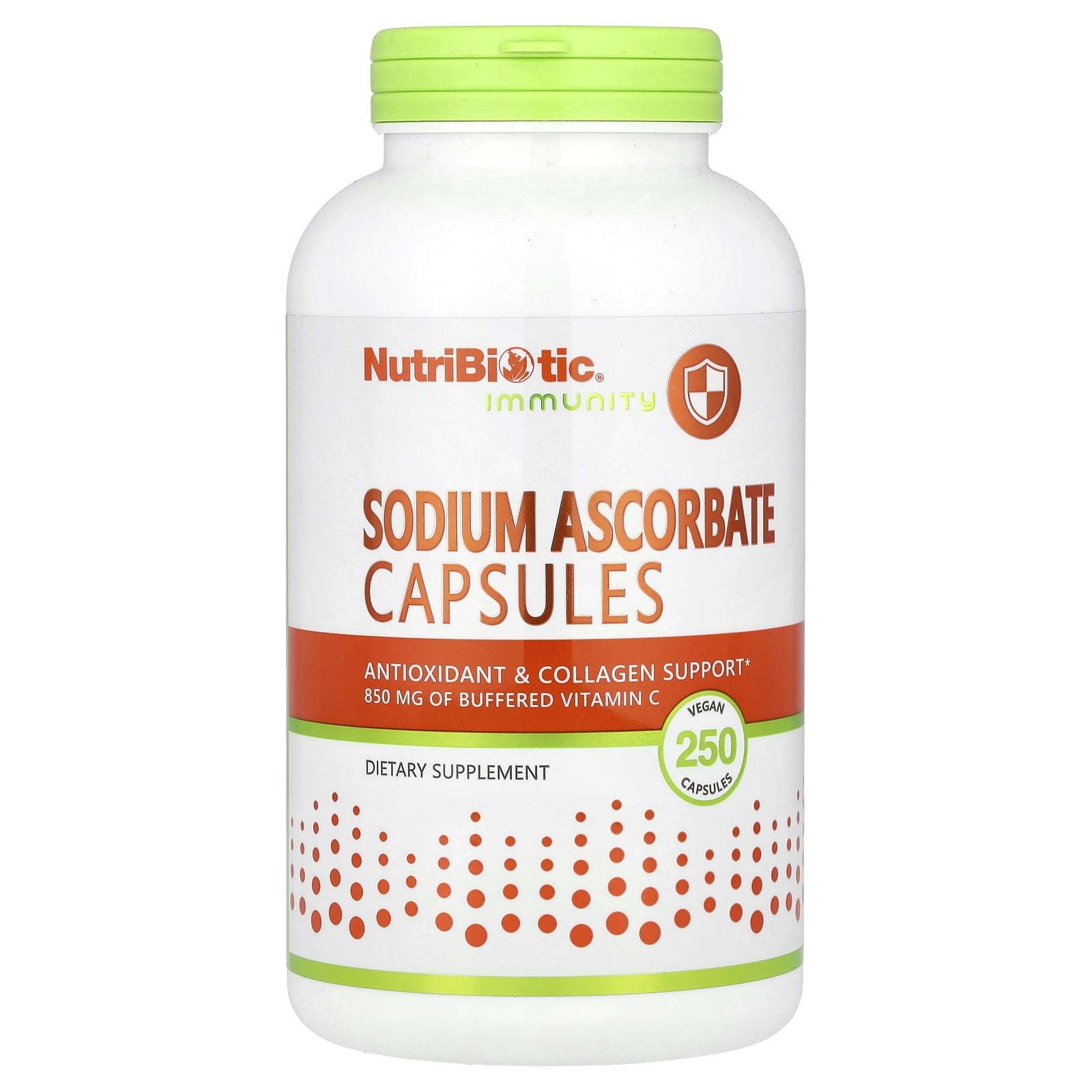 NutriBiotic Sodium Ascorbate Buffered Vitamin C Capsules, 250 Ct - Immune System Booster ...