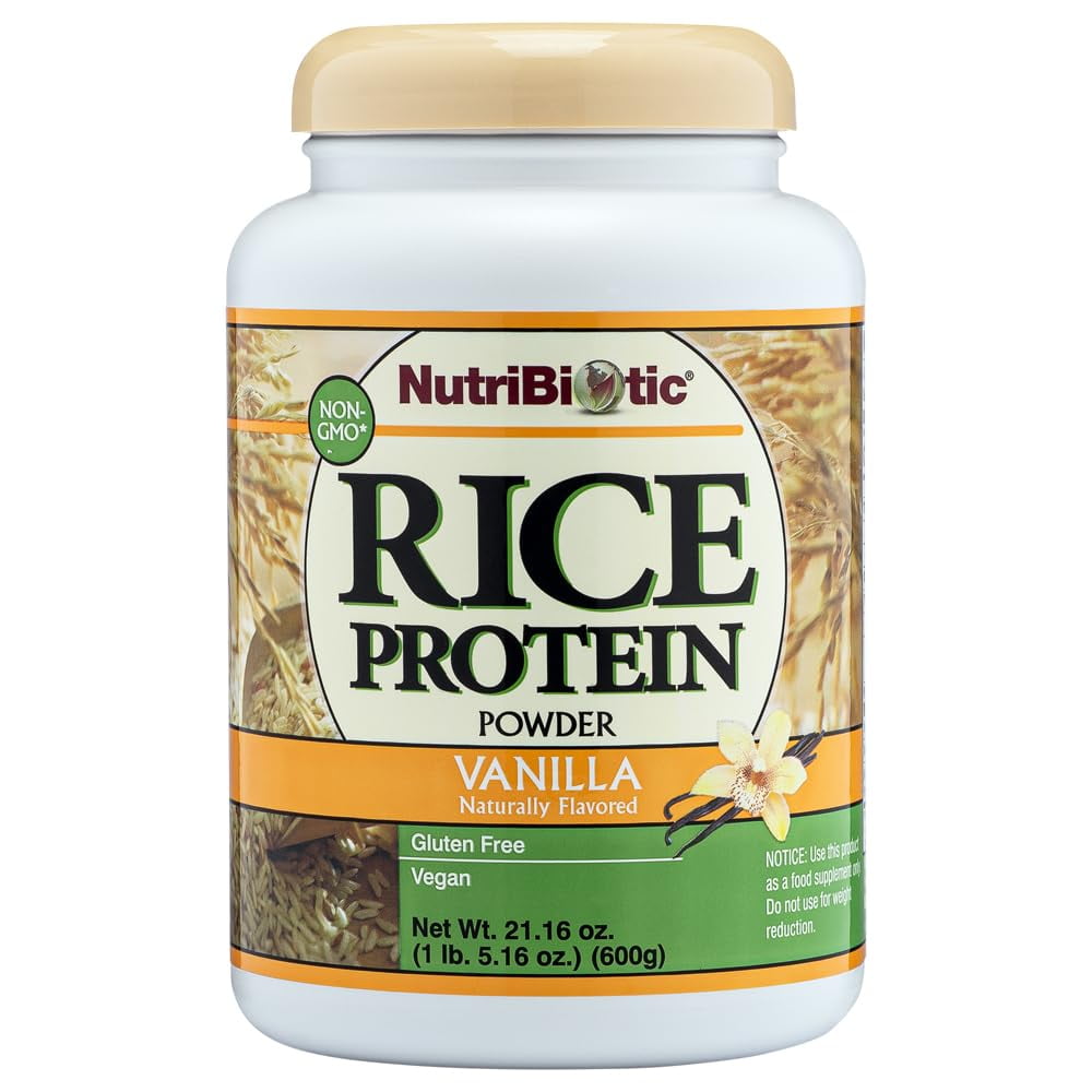 NutriBiotic â€“ Vanilla Rice Protein, 1 Lb 5 Oz (600g) | Low Carb, Keto ...