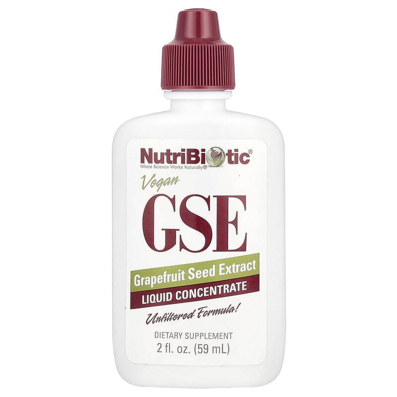 NutriBiotic, Vegan GSE Grapefruit Seed Extract, Liquid Concentrate, 100 ...