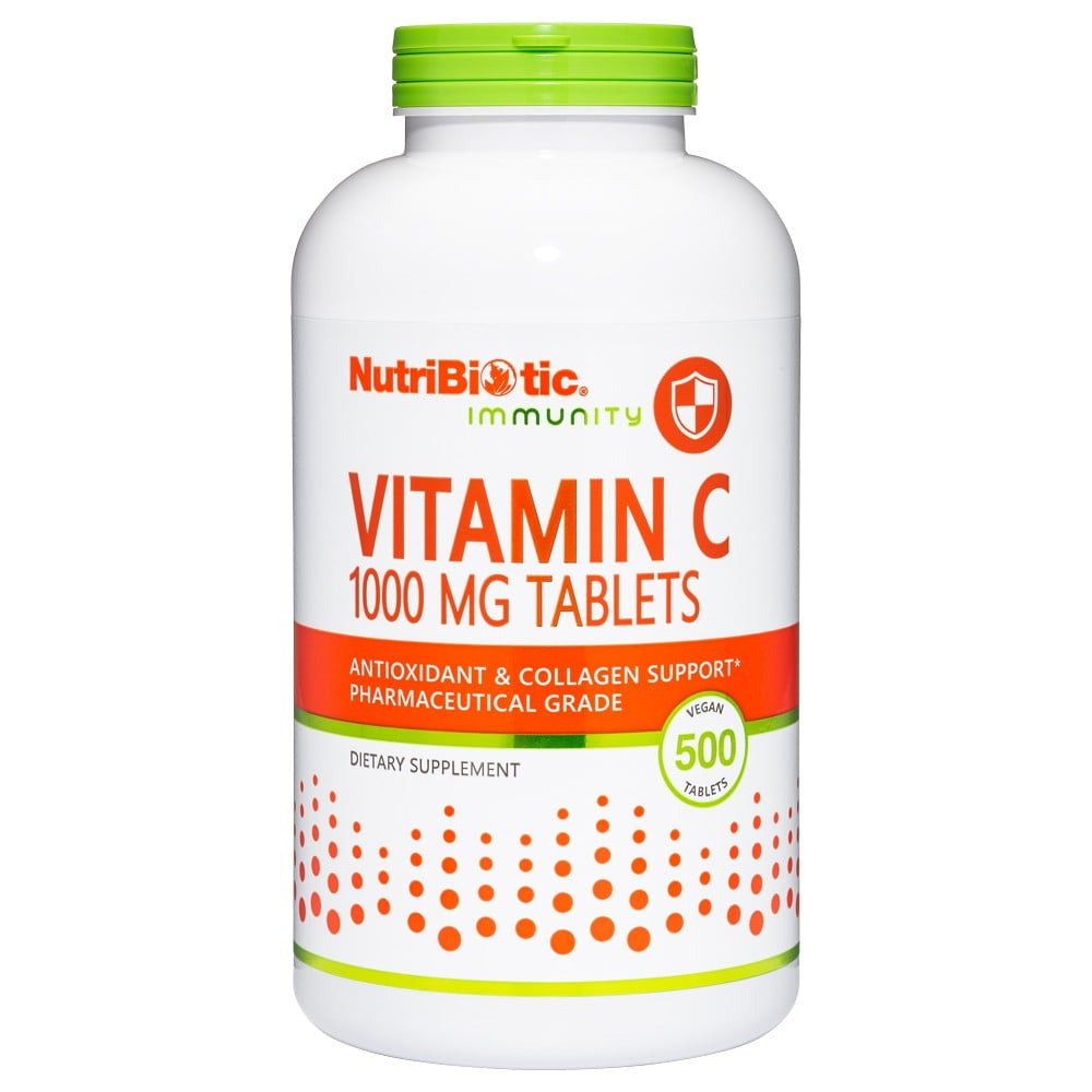 NutriBiotic Vitamin C 1000 Mg Tablets, 500 Count - Walmart.com