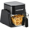 NutriChef 4QT Air Fryer & Grill Combo, 7 Preset Cook Modes, Transparent ...
