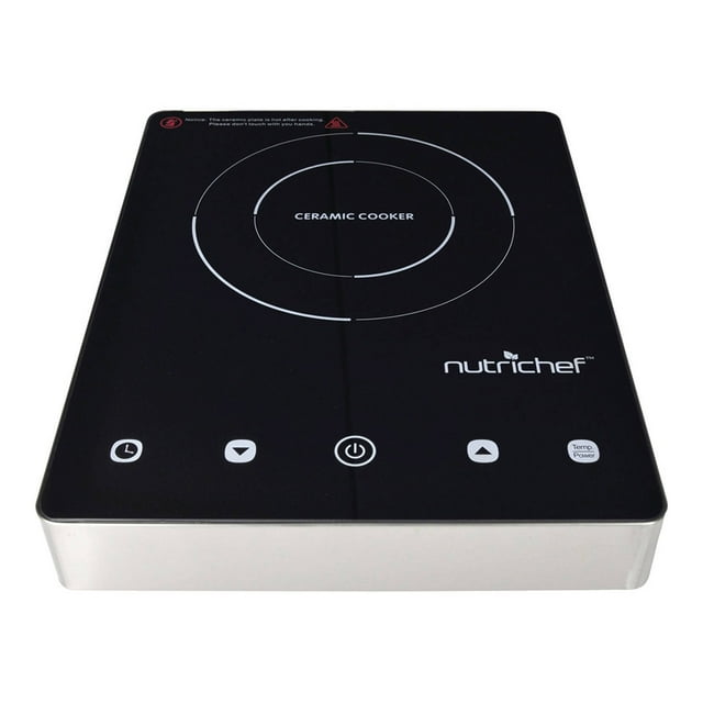 NutriChef Ceramic Cooktop, Electric Countertop Glass Burner Cooker ...