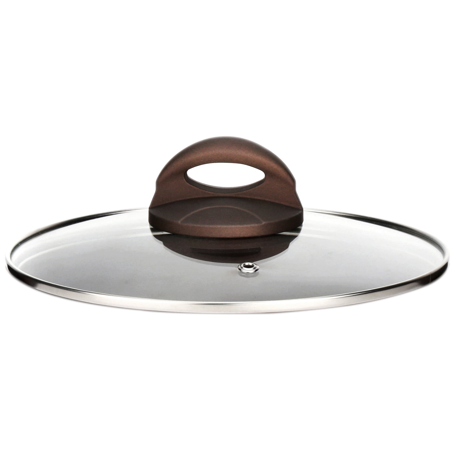 NutriChef Cooking Pot Lid - See-Through Tempered Glass Lids Works with ...