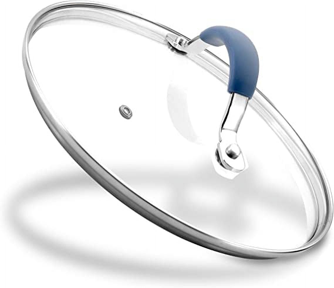NutriChef Large See-Through Tempered Glass Cooking Pot Lid with ...