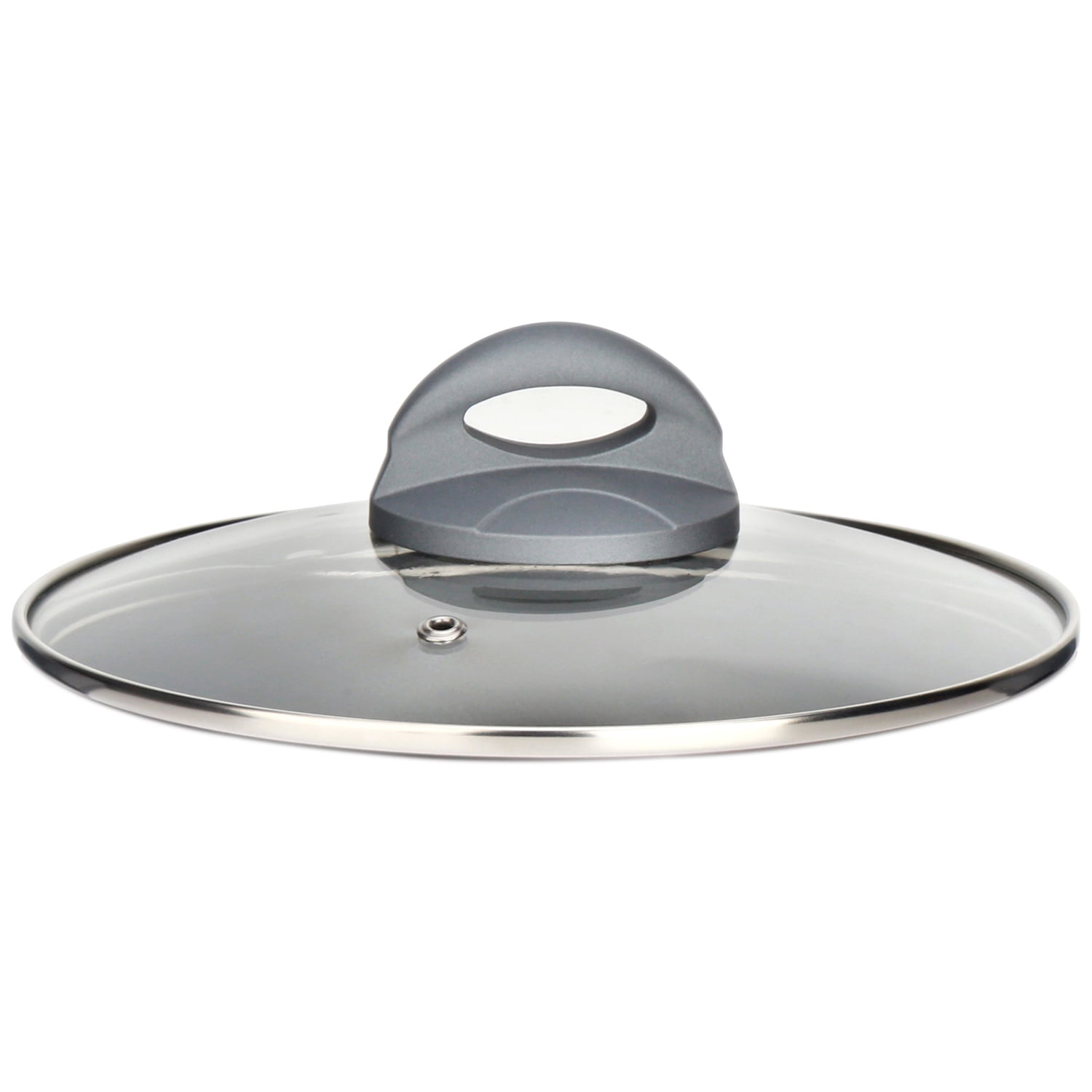 NutriChef Cooking Pot Lid - See-Through Tempered Glass Lids - Walmart.com