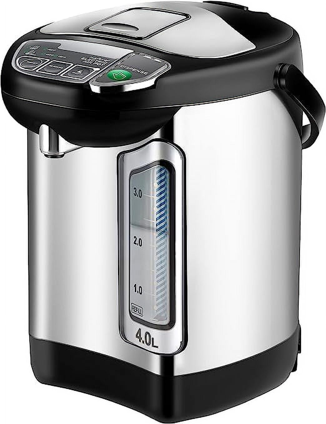 NutriChef Electric Water Boiler & Warmer 4L Stainless Steel Hot Water ...
