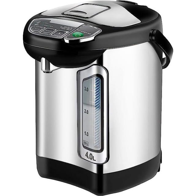 NutriChef Electric Water Boiler & Warmer 4L Stainless Steel Hot Water ...