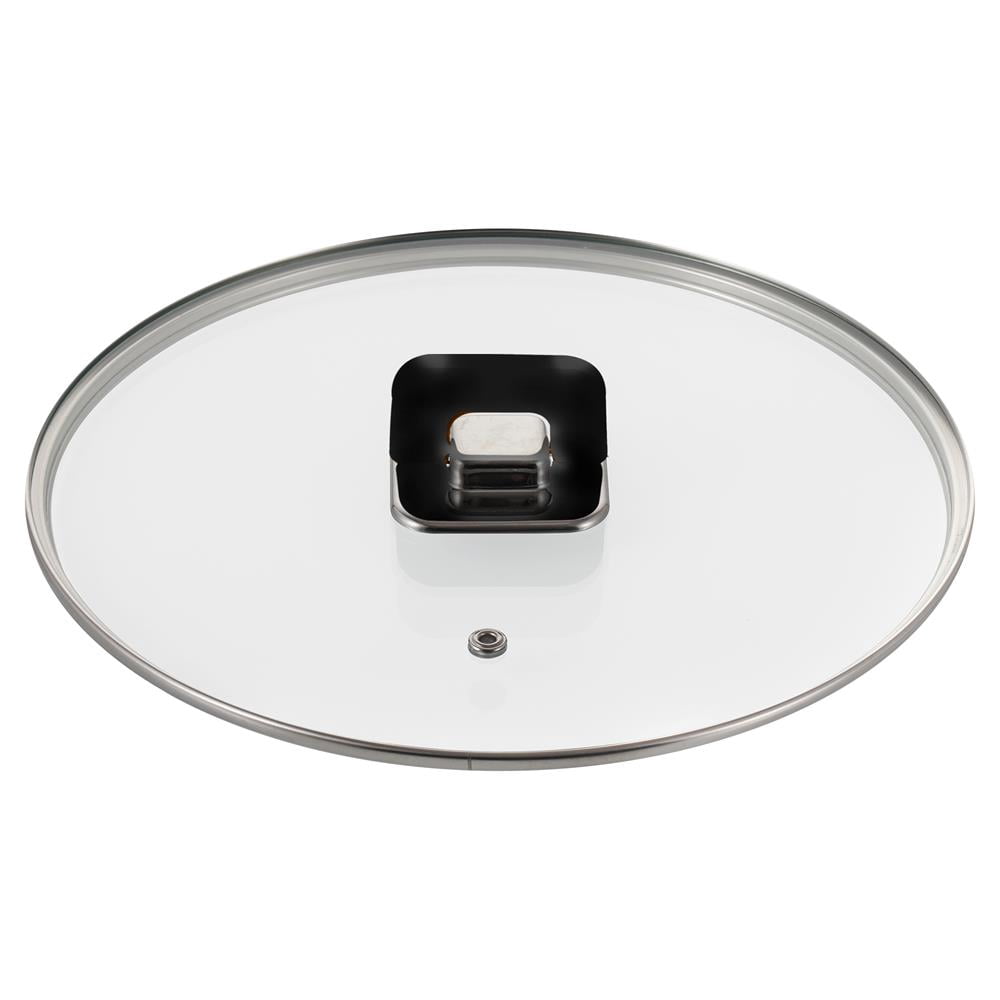 NutriChef Lid for 3.7 Quart Sautepan Pot - See-Through Tempered Glass ...