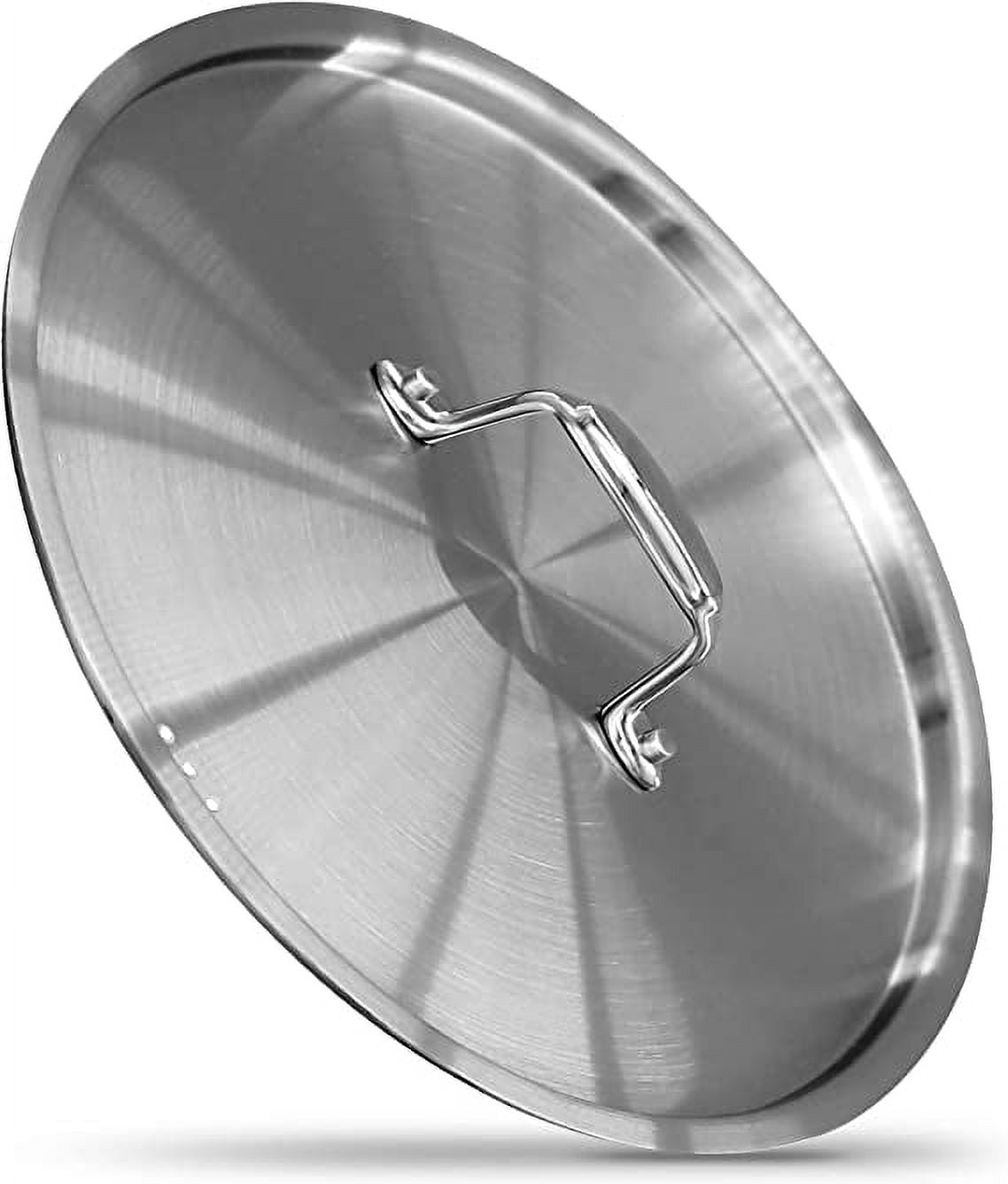 NutriChef Lid for 5-Quart Stockpot - Stainless Steel Kitchen Cookware ...