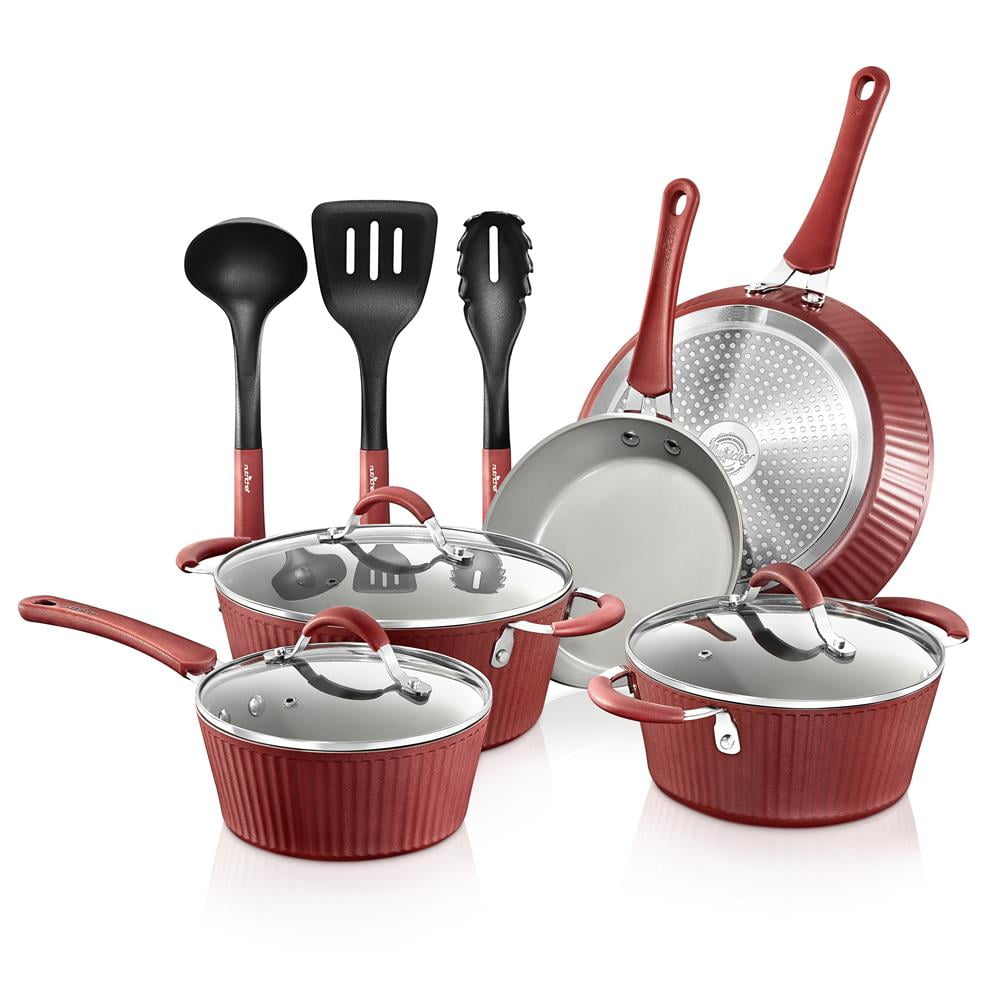 Free Shipping! NutriChef NCCW11RDL - Kitchenware Pots & Pans - Stylish ...