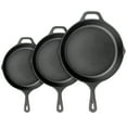 NutriChef Non-Stick Pre-Seasoned Cast Iron Skillet Set with Oven ...