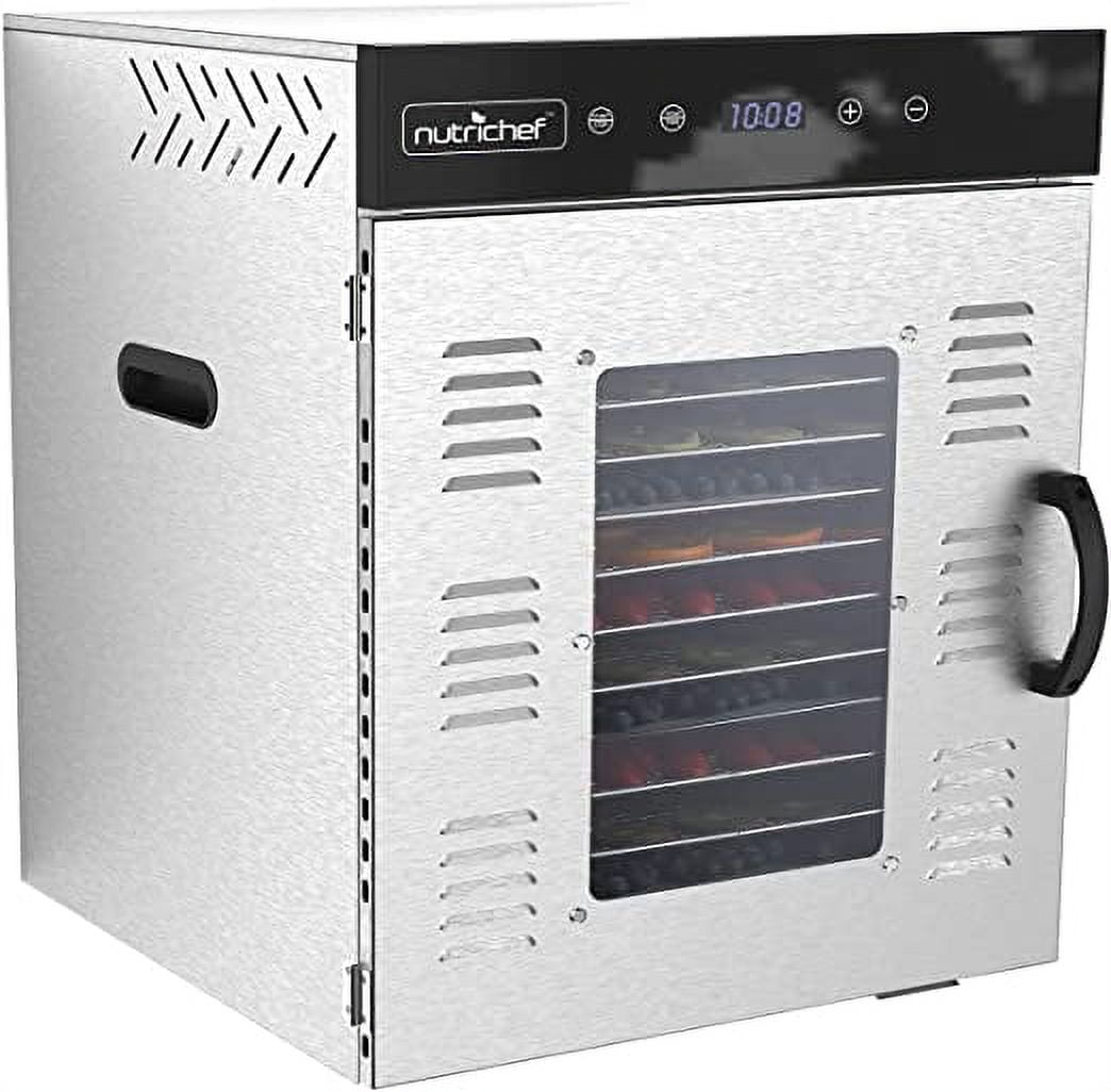 NutriChef Premium Food Dehydrator Machine - 1500 Watts 16 Shelf ...