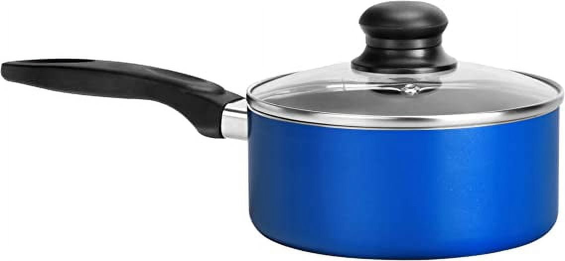 NutriChef Saucepan W/ Lid Stylish 1.25 quart Ceramic Kitchen Pan ...