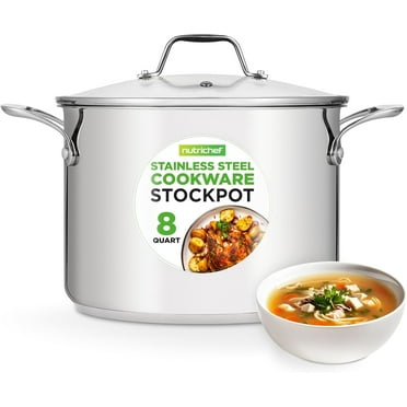 Cooks Standard Multi-Ply Clad Stainless Steel Stock Pot, 7-Quart Pasta ...