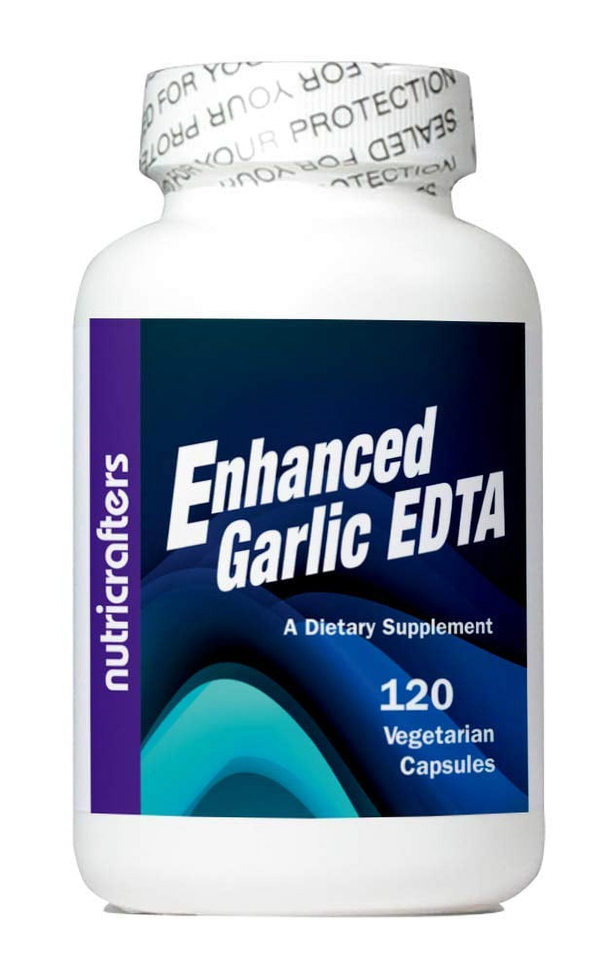 NutriCrafters Enhanced Garlic EDTA 120 Capsules - KMC21000mg High ...